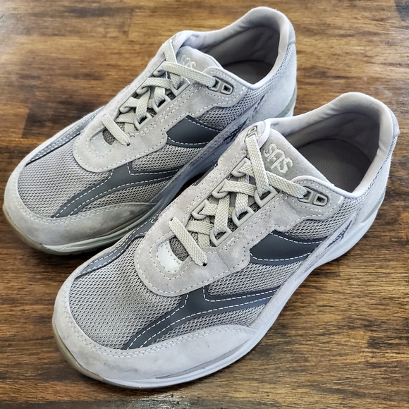 SAS | Shoes | Sas Journey Mesh Gray Lace Up Shoes Sneakers Mens Size 8 ...